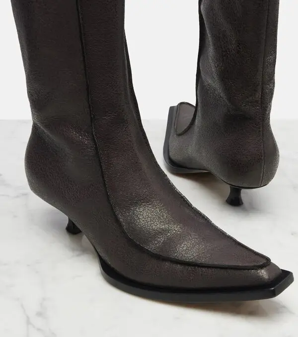 Calvin Klein Jodi Leather Ankle Boots