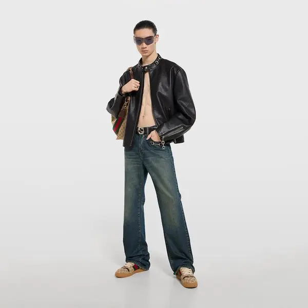 Gucci Worn-out Effect Screener Sneaker - Beige