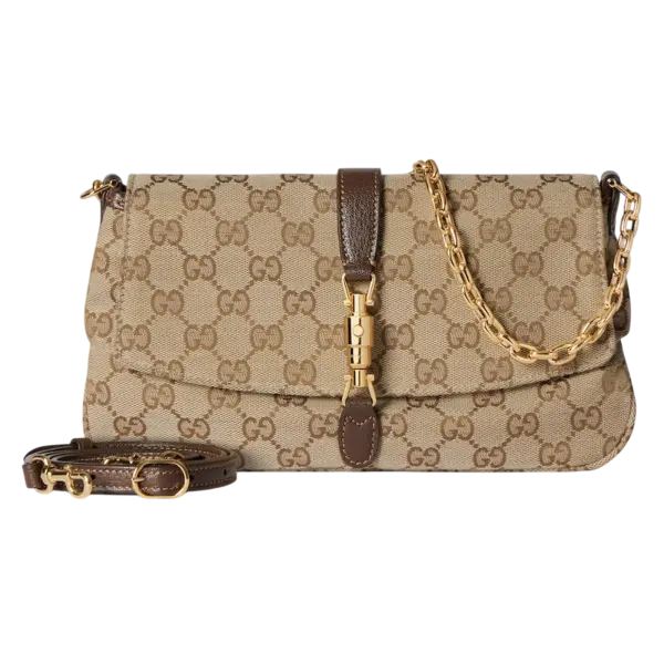 Gucci Aperitivo Medium Gg Canvas Shoulder Bag - Beige