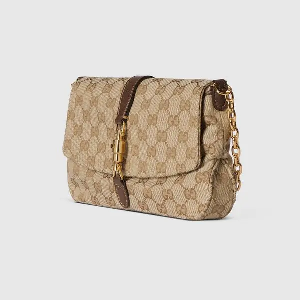 Gucci Aperitivo Medium Gg Canvas Shoulder Bag - Beige