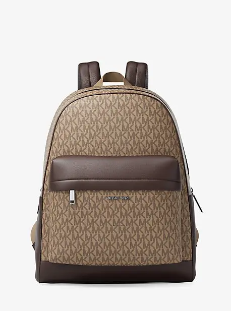 Michael Kors Pacey Medium Signature Logo Backpack - Brown