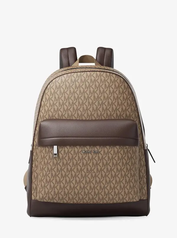 Michael Kors Brown Backpack for Men MICHAEL KORS EVERETT FRONT POCKET Brown Black LEATHER PVC  main image 3