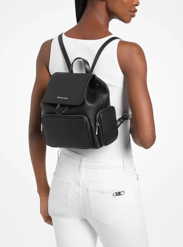 Michael Kors Small Pebbled Leather Cargo Backpack