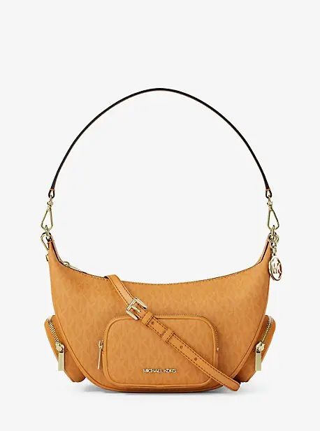 Michael Kors Merritt Medium Signature Logo Convertible Shoulder Bag