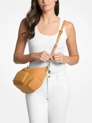 Michael Kors Merritt Medium Signature Logo Convertible Shoulder Bag