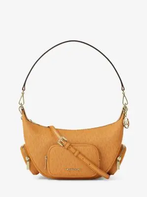Michael Kors Merritt Medium Signature Logo Convertible Shoulder Bag
