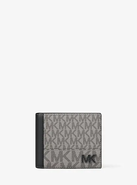 Michael Kors Cooper Signature Logo Billfold Wallet - Black