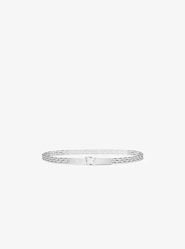 Michael Kors Tone Chain Belt - Silver