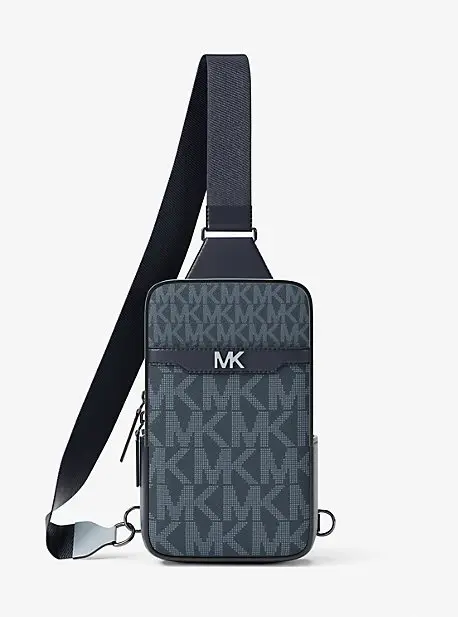 Michael Kors Cooper Small Signature Logo Sling Pack - Blue