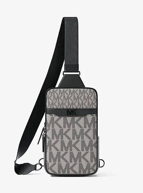 Michael Kors Cooper Small Signature Logo Sling Pack - Grey