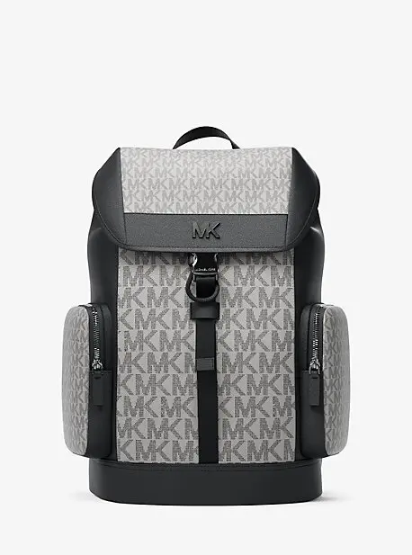 Michael Kors Signature Logo City Backpack - Grey