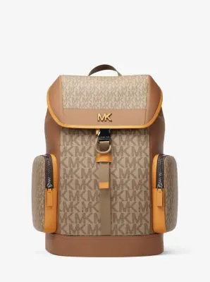 Michael Kors Signature Logo City Backpack - Natural