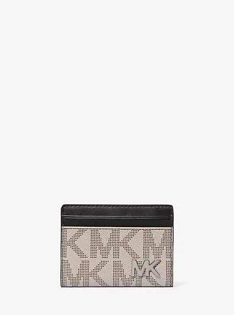 Michael Kors Cooper Large Signature Logo Folio Bi-fold Wallet - Grey