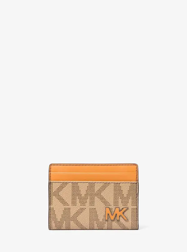 Michael Kors Cooper Large Signature Logo Folio Bi-fold Wallet - Orange