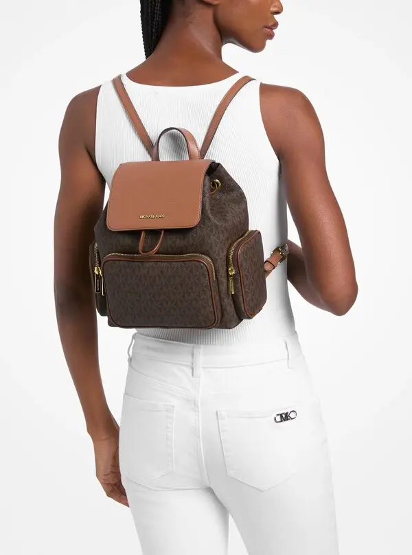 Michael Kors Merritt Small Signature Logo Cargo Backpack