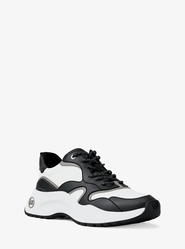 Michael Kors Levie Mixed-media Trainer