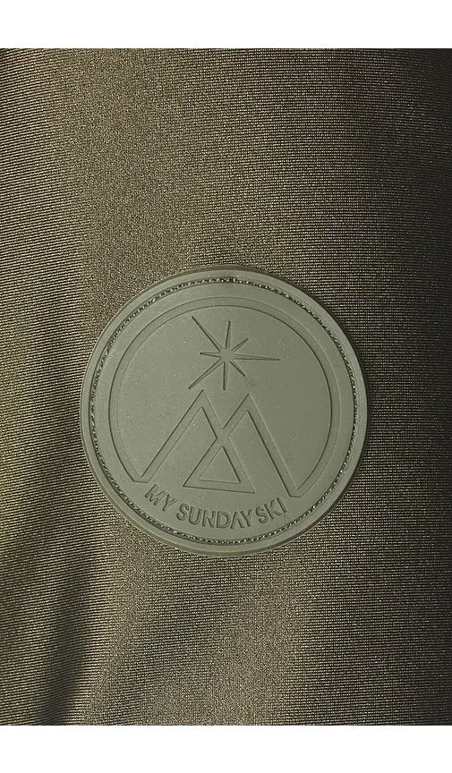 MY SUNDAY SKI Sherpa Ski Suit In Olive