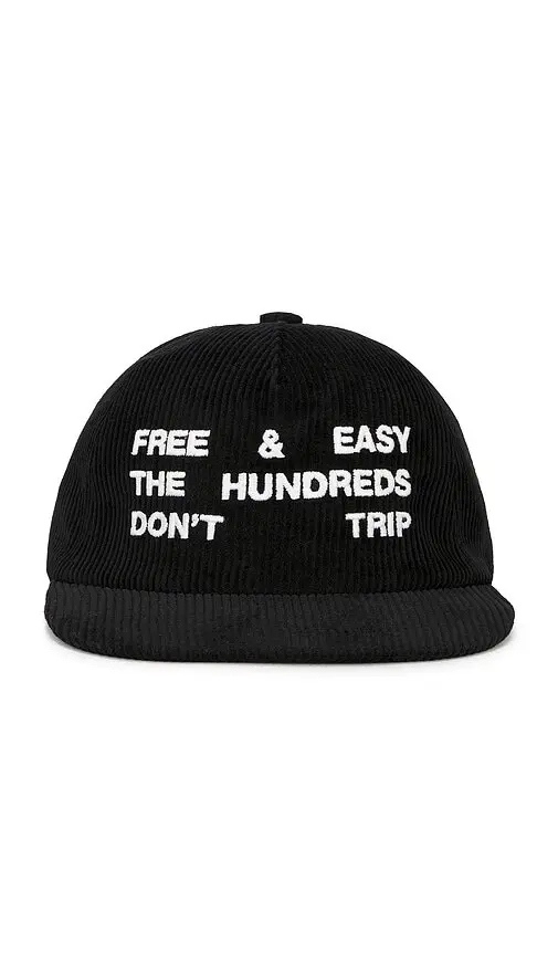 THE HUNDREDS X Free And Easy Snapback Hat - Black