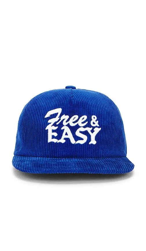 THE HUNDREDS X Free And Easy Don't Trip Snapback Hat - Royal Blue