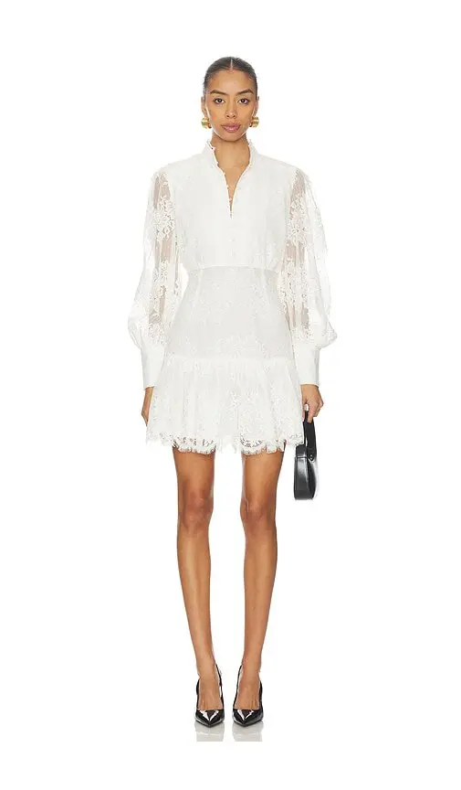 Bardot Olessia Lace Mini Dress - Ivory