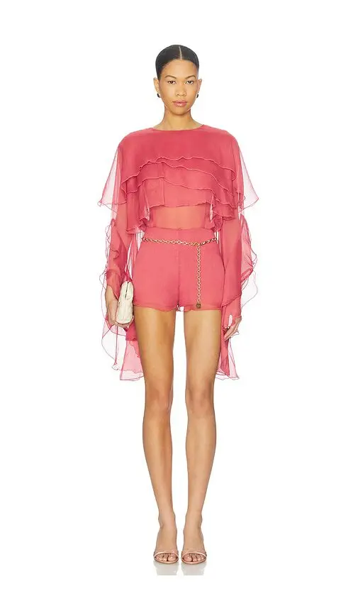Bardot Carson Ruffle Playsuit