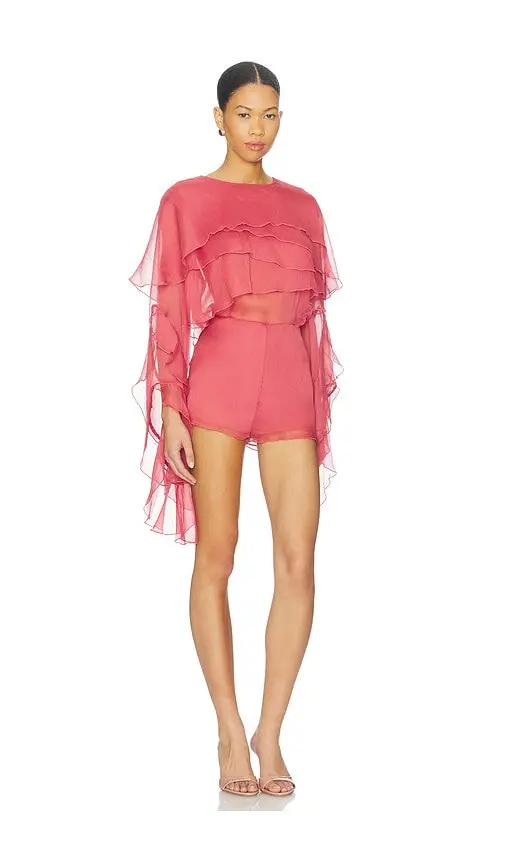 Bardot Carson Ruffle Playsuit