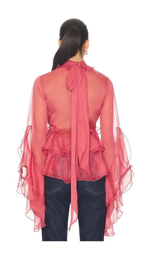 Bardot Anyssa Ruffle Blouse - Rose