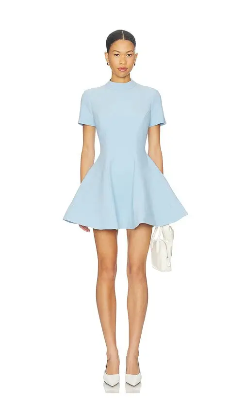 Bardot Zephyra Collar Mini Dress - Soft Blue