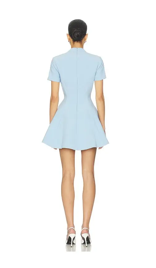 Bardot Zephyra Collar Mini Dress - Soft Blue