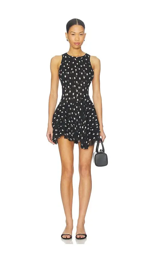 Free People Raven Printed Mini Dress