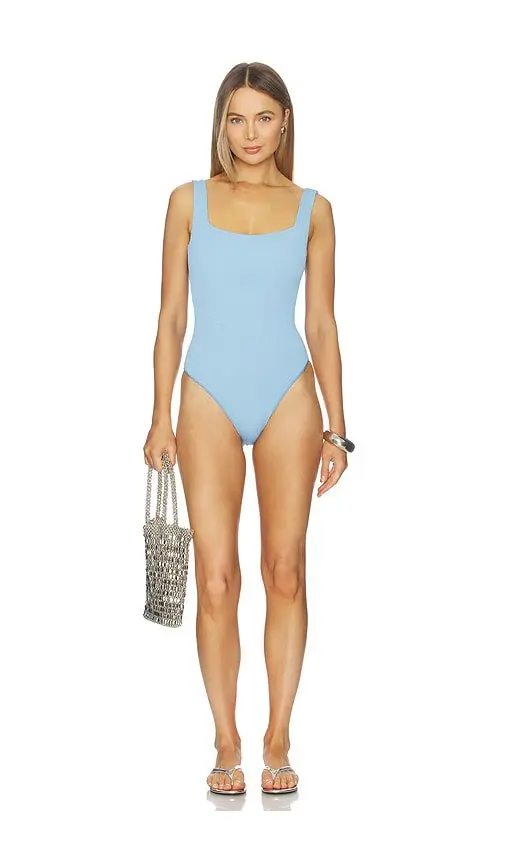 Show Me Your Mumu Scrunch One Piece - Tranquil Blue Scrunch