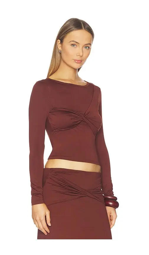 SEVEN WONDERS Kamilla Twist Long Sleeve Top