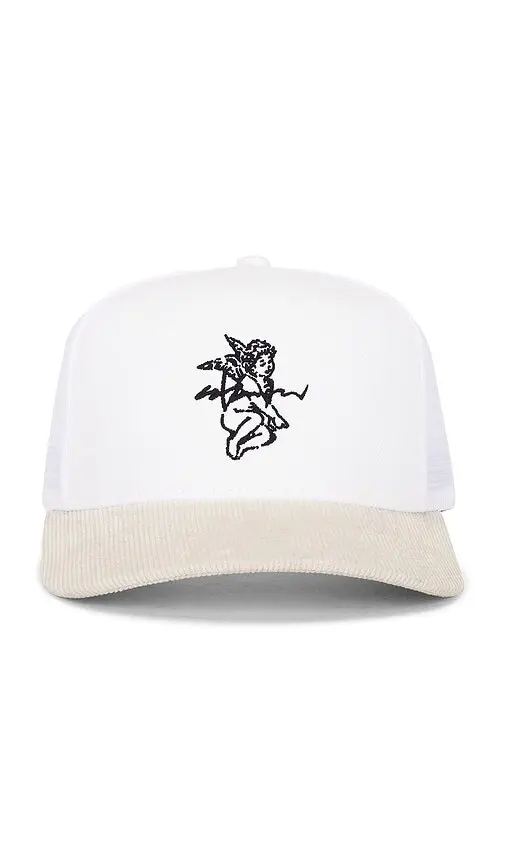 STAMPD Cherub Structured Trucker Hat - White Stone