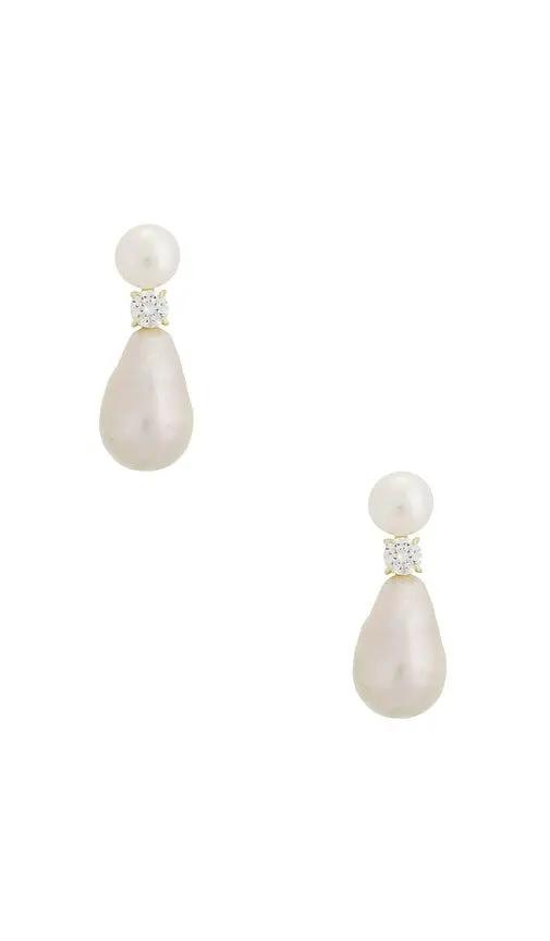 Shashi Josephine Earrings - Pearl