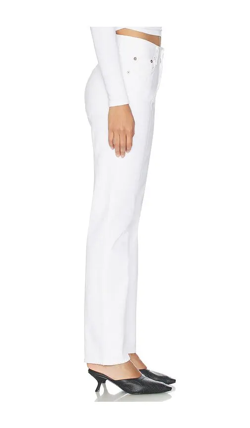 AGOLDE Lana Relaxed Straight Jeans - Marshmallow