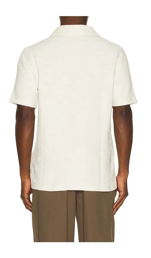 SAMSOE SAMSOE Samac V-neck Polo In Cream
