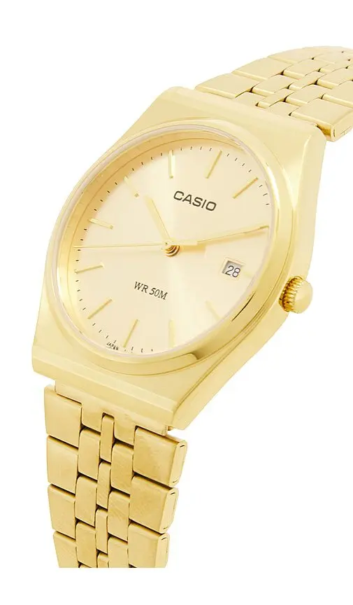 Casio Analog Watch With Stainless Steel Band