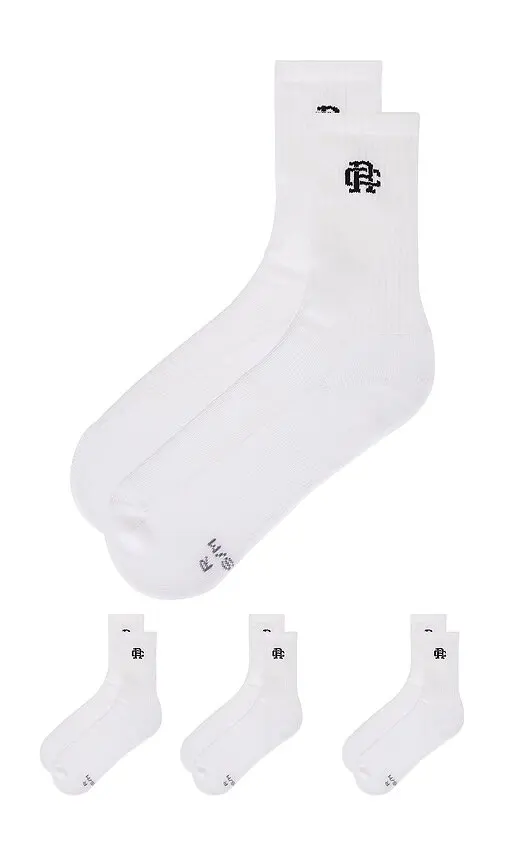 Reigning Champ Classic Crew Socks 3 Pack
