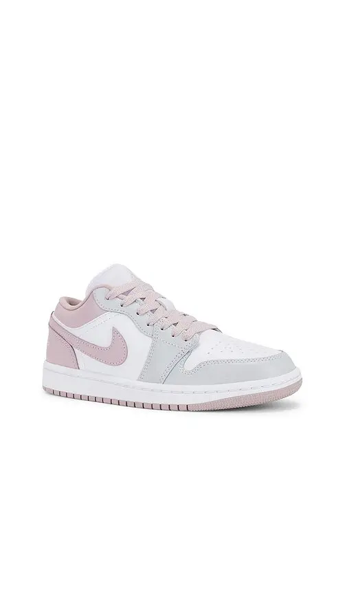 JORDAN 1 Low Sneakers - Particle Rose  Enigma Stone & White