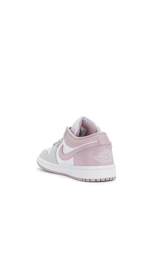 JORDAN 1 Low Sneakers - Particle Rose  Enigma Stone & White