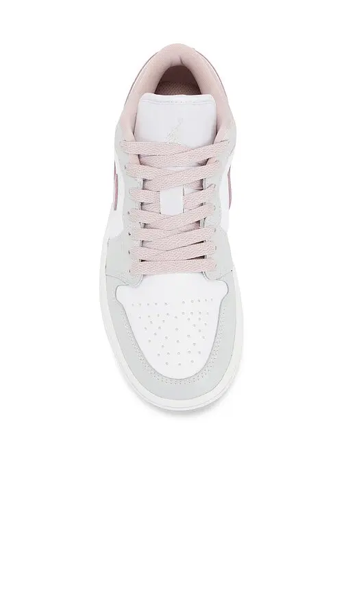 JORDAN 1 Low Sneakers - Particle Rose  Enigma Stone & White