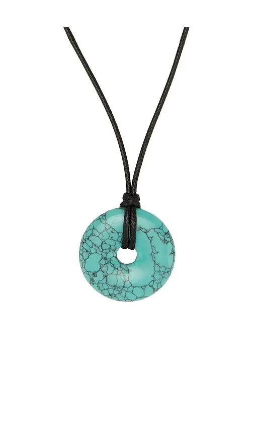 PETIT MOMENTS Stone Disc Corded Necklace
