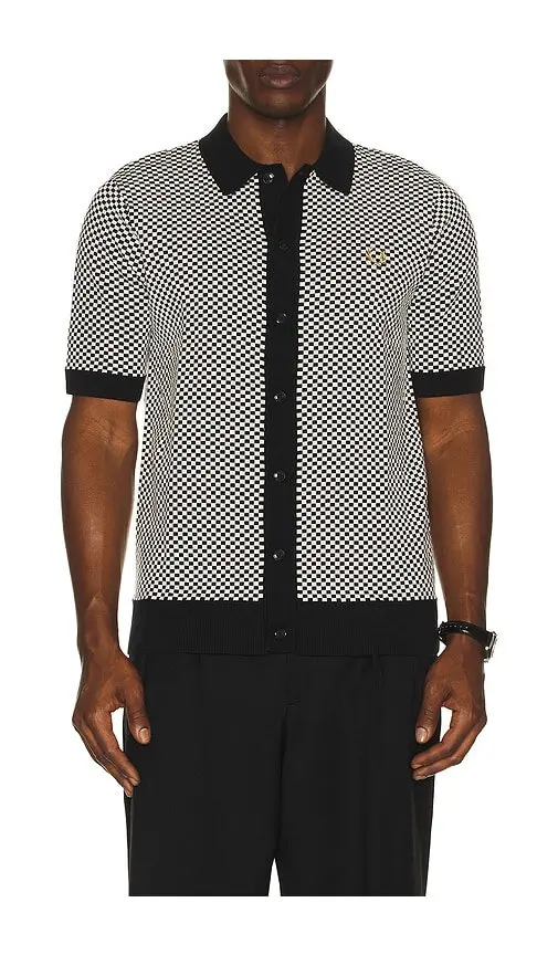 Fred Perry Chequrboard Button Thru Shirt
