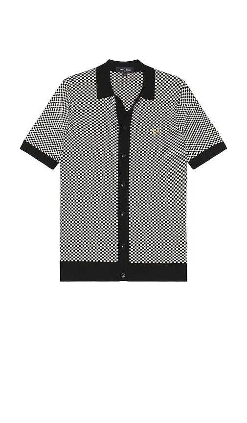 Fred Perry Chequrboard Button Thru Shirt