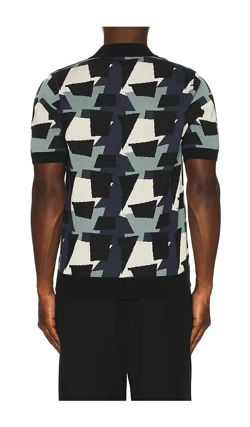 Fred Perry Fragment Jacquard Knit Polo Shirt