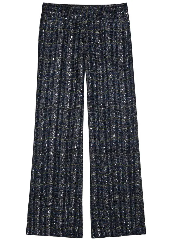 Missoni Striped Metallic-weave Trousers