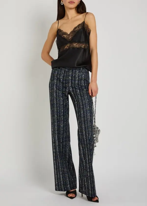 Missoni Striped Metallic-weave Trousers