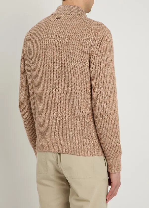 TOD'S Ribbed Cotton-knit Cardigan