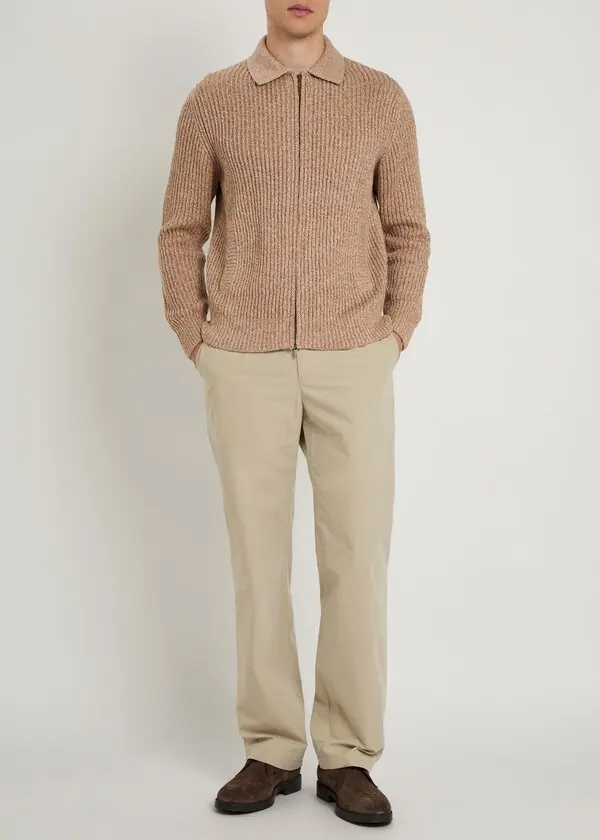 TOD'S Ribbed Cotton-knit Cardigan