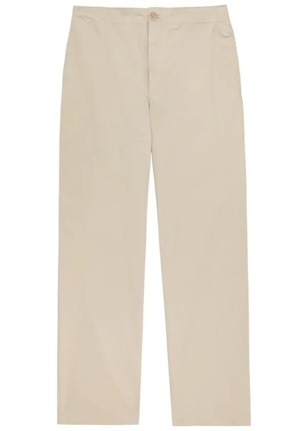 TOD'S Straight-leg Cotton-blend Trousers